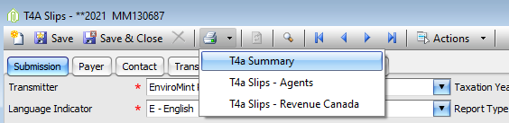 How to Create Associate T4A Slips and the T4A Summary Report ...